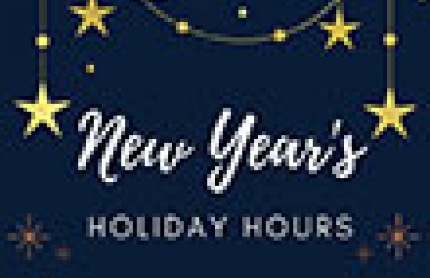New Year's holiday hours - 2021 | Town of Pittsford